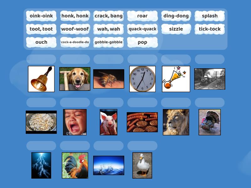 Onomatopoeia Matching - Match up