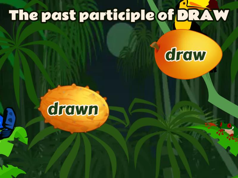 B1 PET_Past Participles_Speed Quiz - Flying fruit