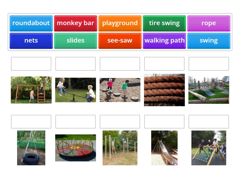 ESL 2 - Pre-reading Kids talk about new playground - Match up