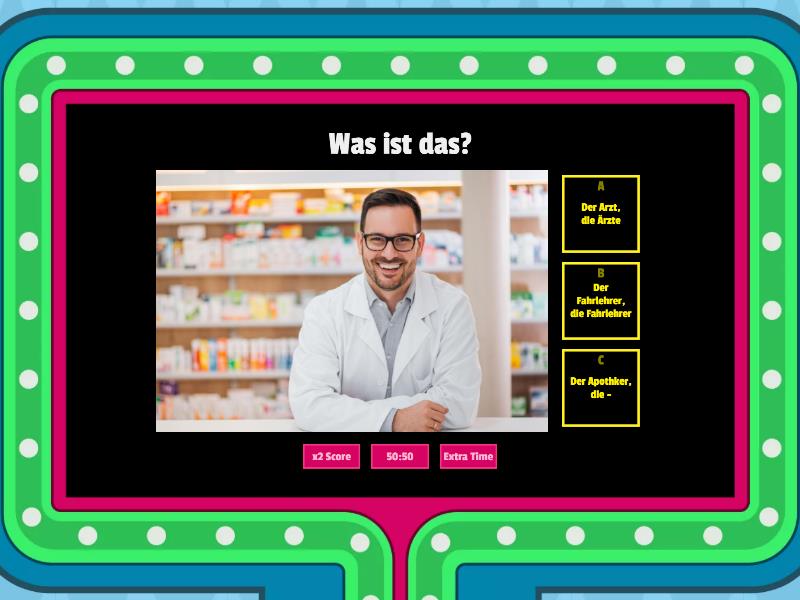 Berufe - Gameshow quiz