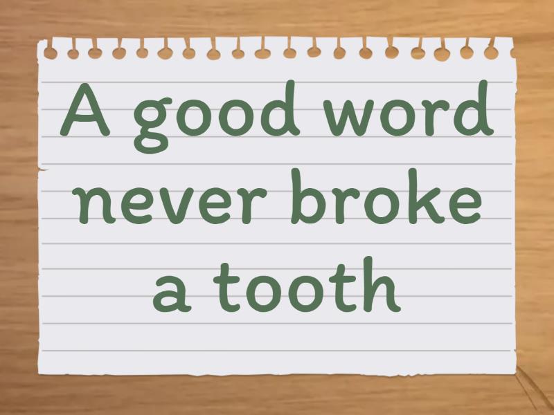 Irish Proverbs - Flash cards