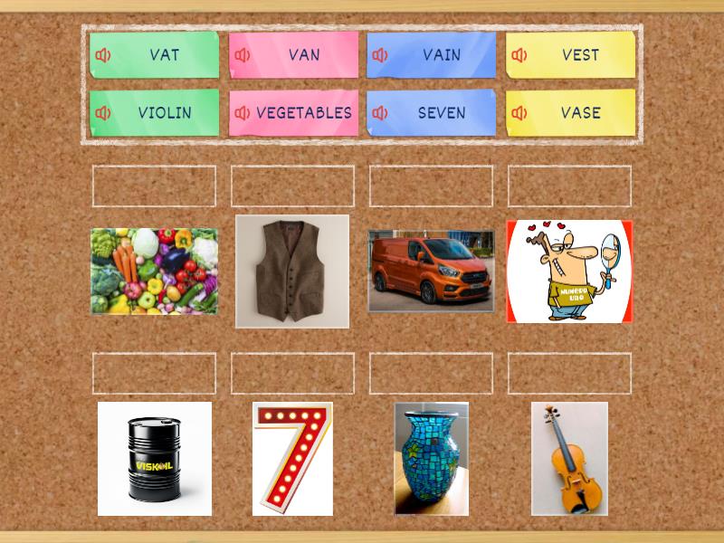 Match the words - V - Match up