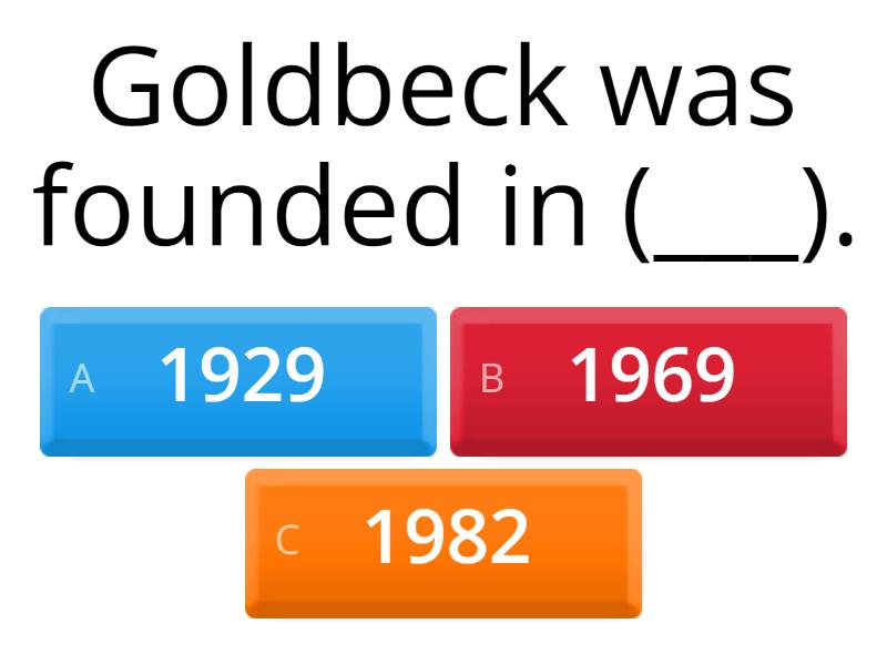 Goldbeck Company Profile - Quiz