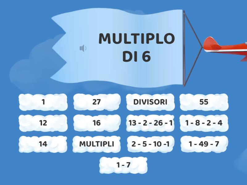ASCOLTA MULTIPLI E DIVISORI - Find the match