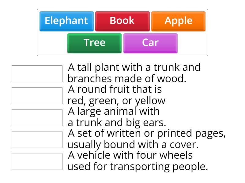 Word Explorer. - Match up