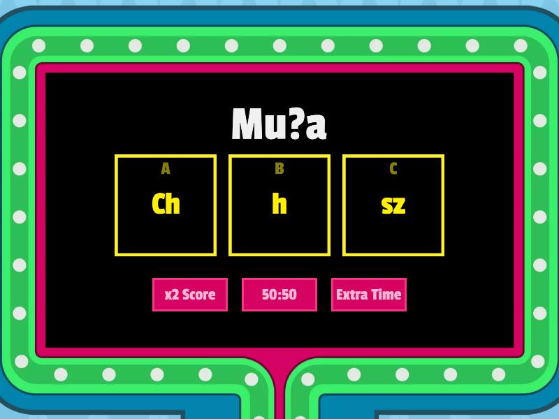 Ch czy h czy sz - Gameshow quiz