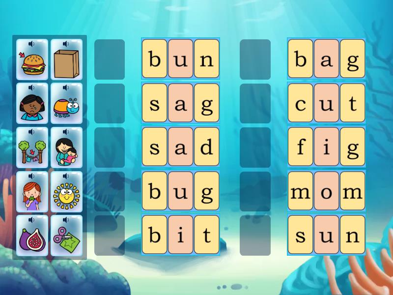 Fun Phonics CVC Words Part 2 - Match up