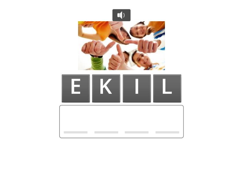 STATIVE VERBS- ORDER THE WORD - Anagrama