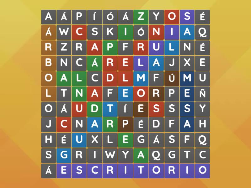 Sustantivos comunes y propios - Sopa de letras