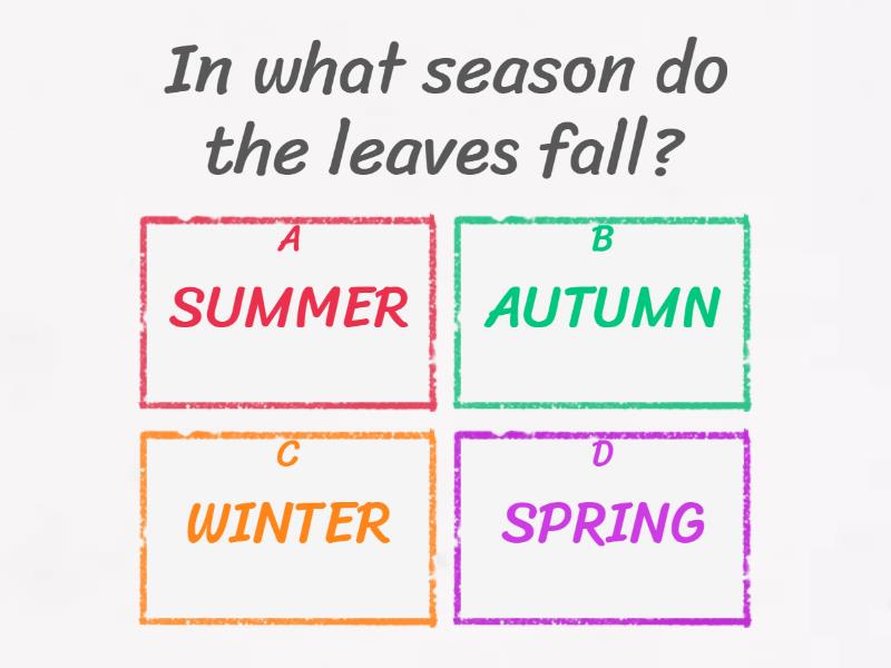 cl.4^ SEASONS - Quiz