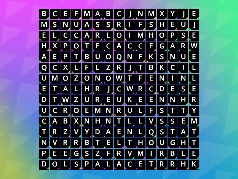 Ancient world - Sopa de letras