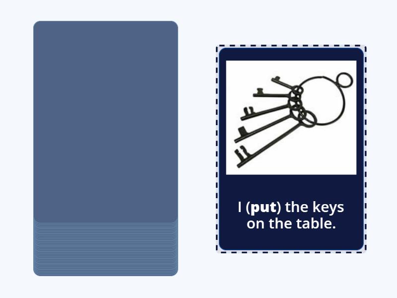 Regular and Irregular Verbs - Speaking cards