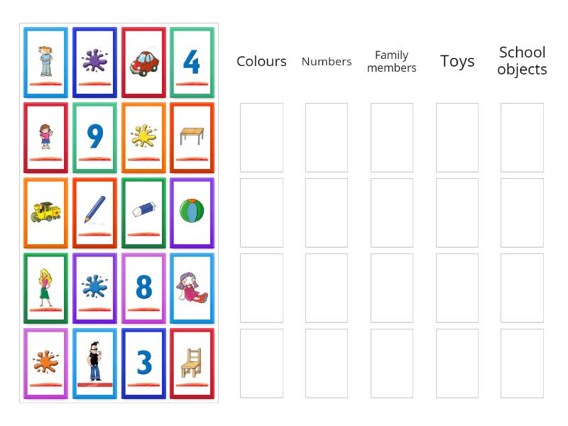 KB1 sorting game - Group sort