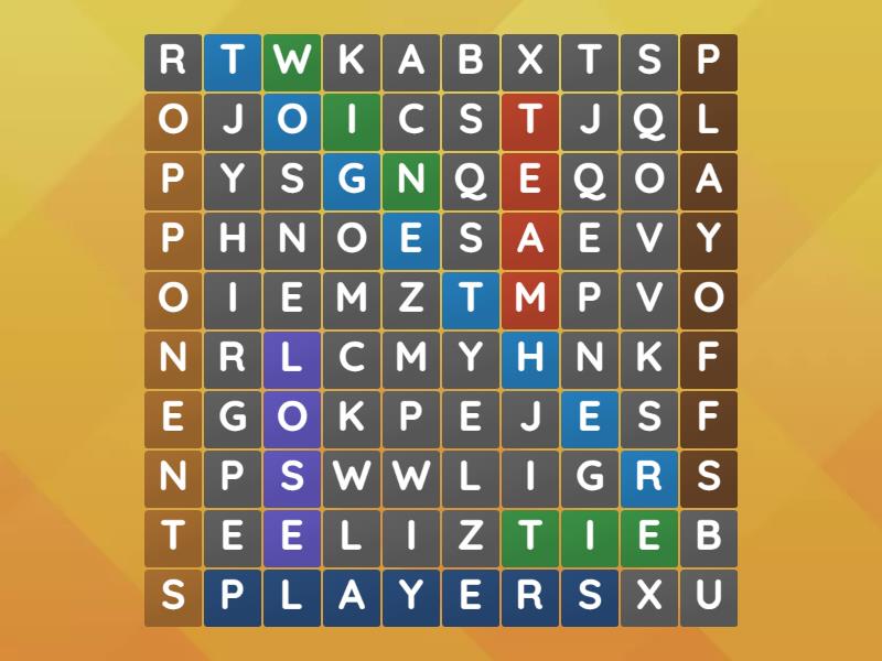 Teams - Wordsearch