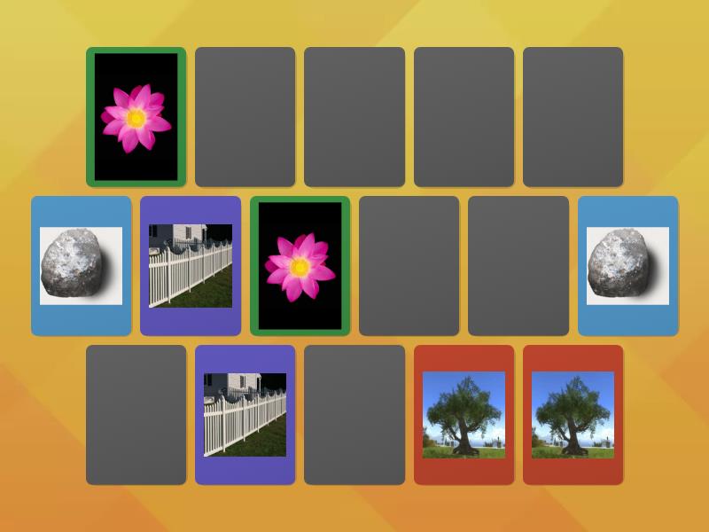 garden, - Matching pairs