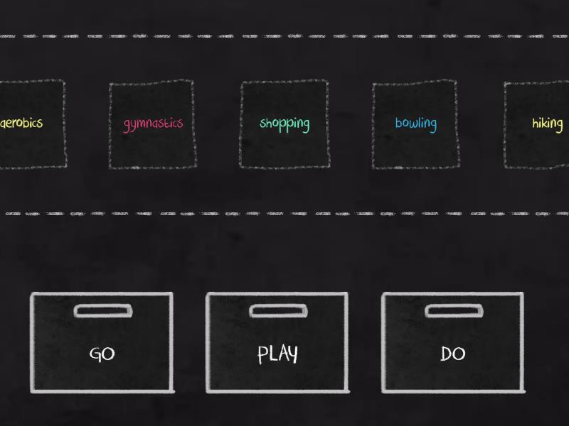 go\play\do - Speed sorting