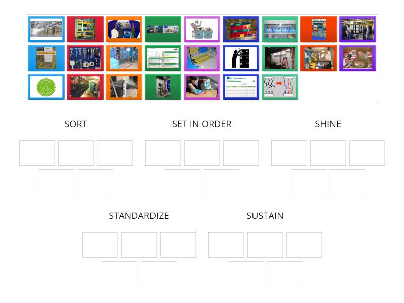 5S QUIZ For Manager Training - Group sort