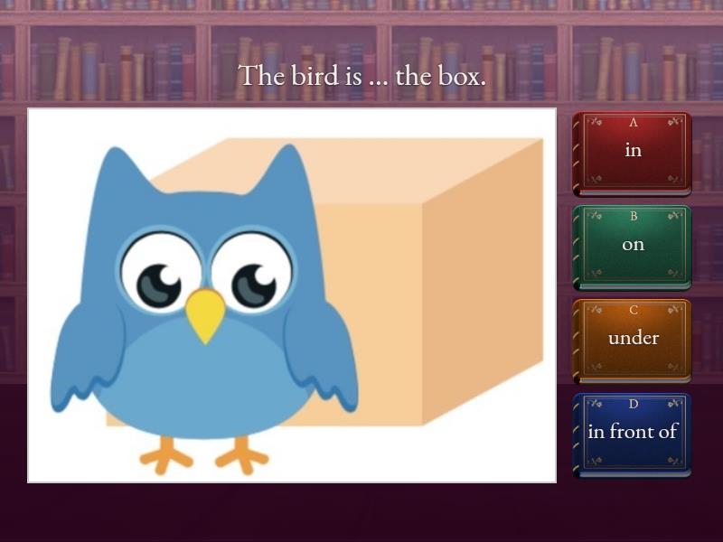 Prepositions of place (in, on, under, in front of, behind, next to ...