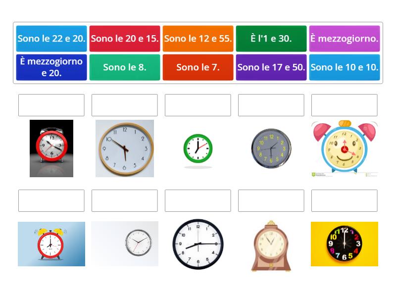 Che ore sono? - Match up