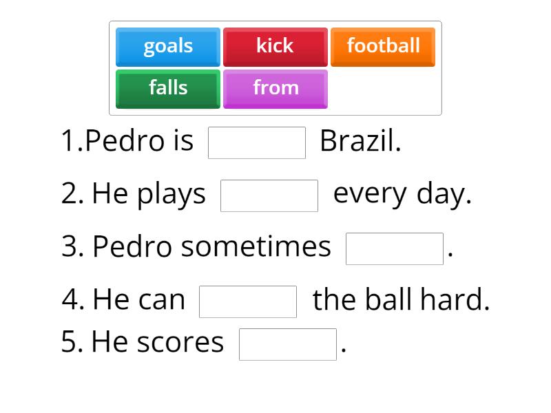 Hello Explorer 2 Unit 7 Lesson2 - Complete the sentence
