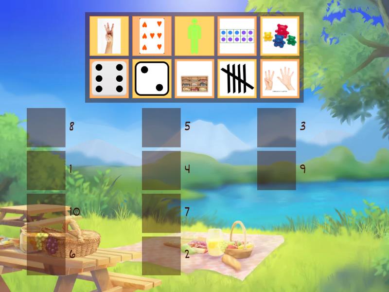 matching quantities 1-10 - Match up