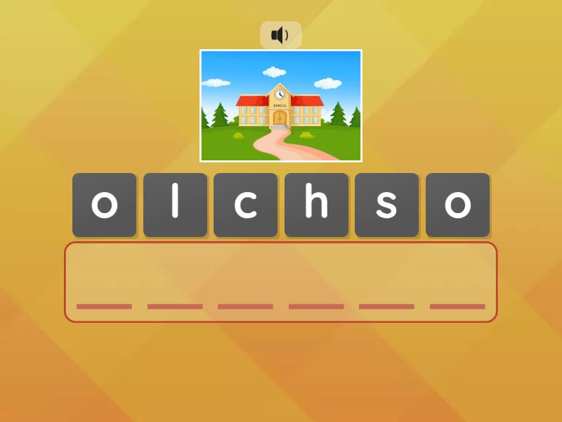 School Things - Anagram