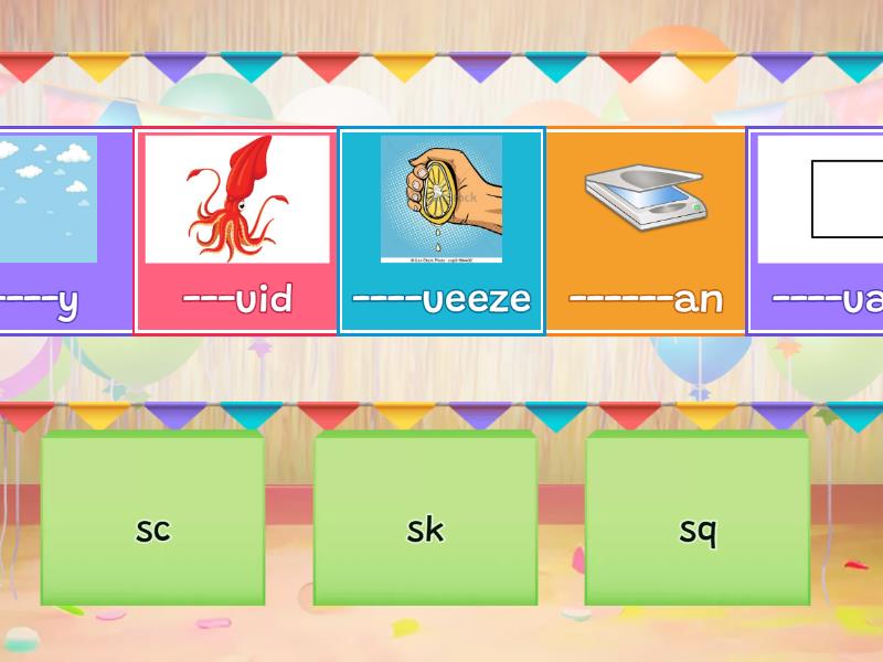 My School is Cool -Phonics - Speed sorting