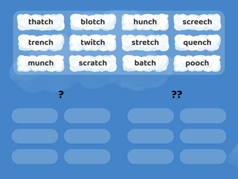 Final (ch) Sound - Group sort