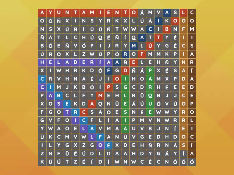 mi ciudad - Wordsearch