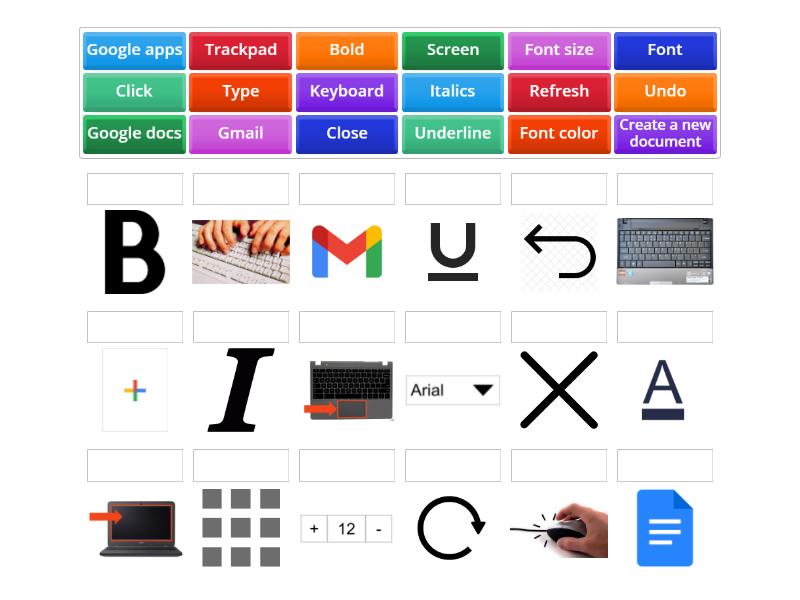 Google Docs + Icons - Match up