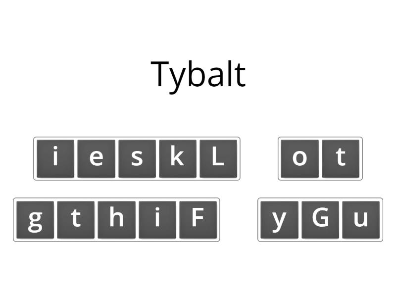 Character Trait Scramble - Anagram