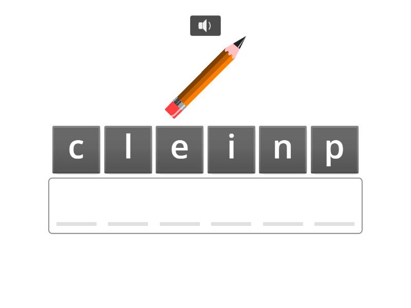 Classroom objects Super Minds 1 - Anagram