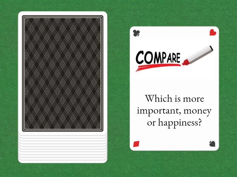Comparative - Speaking cards