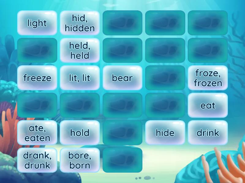 irregular verbs - Matching pairs