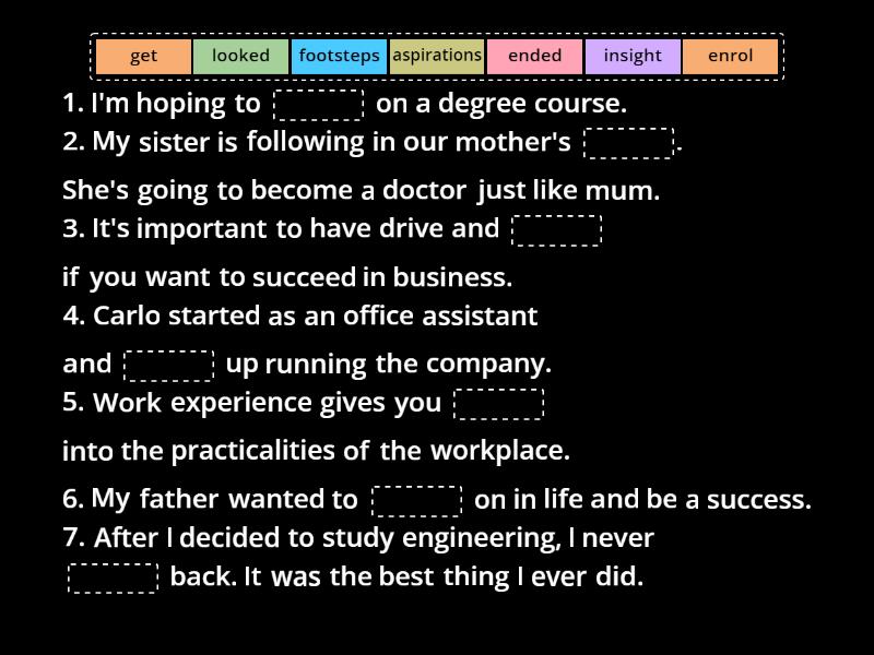 Tercero 2024, Unit 2: Career Openings; Life and Career Development ...
