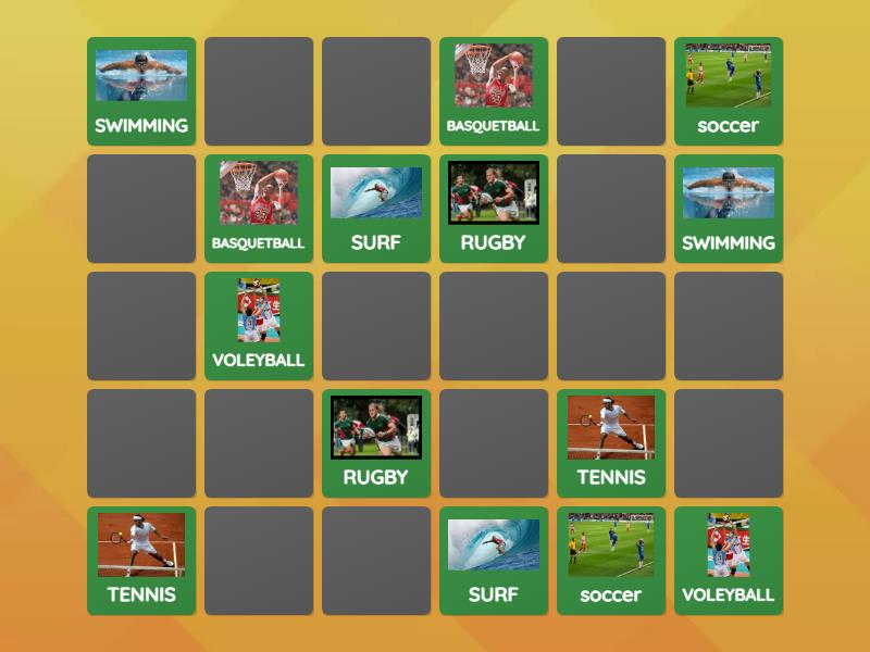 SPORTS - Matching pairs