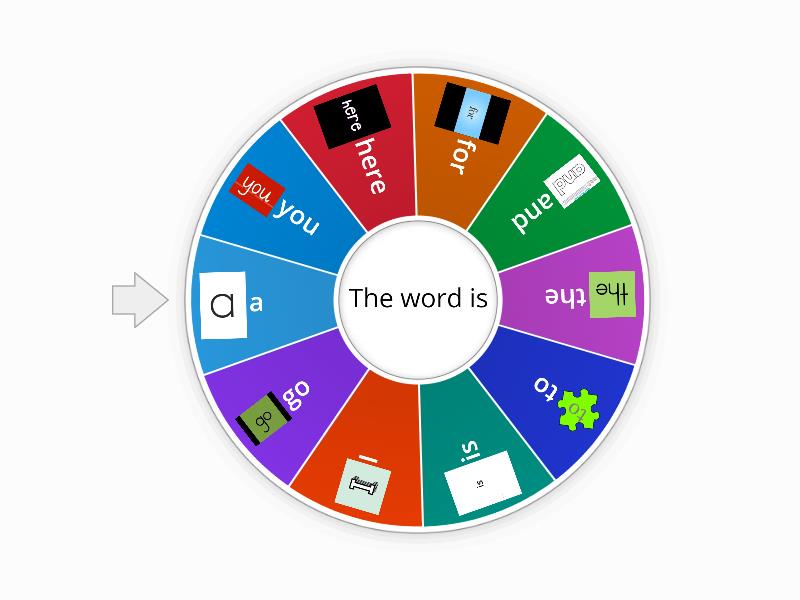 Sight Words - Spin the wheel