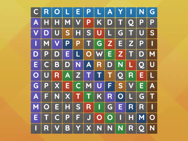4ab IT Video Game Genres - Wordsearch