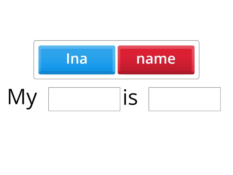 My Identity - Complete the sentence