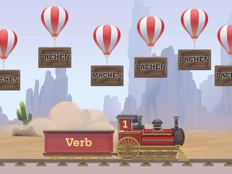 Verb oder Nomen? - Balloon pop