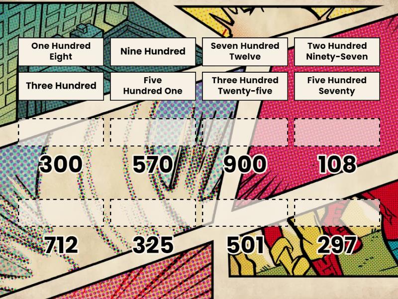 Math 2 Number Names - Une las parejas