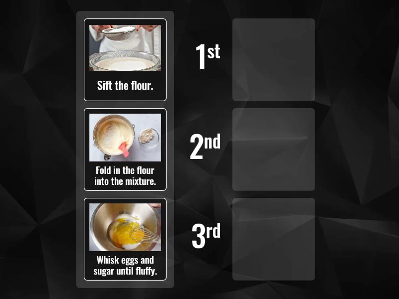 Cake - Whisking method - Rank order