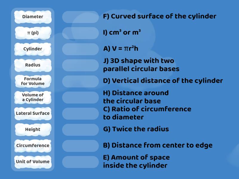 ALL ABOUT CYLINDER - Match up