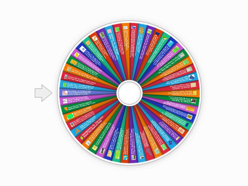 50 States - Spin the wheel