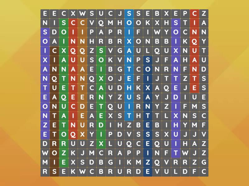 Les nombres - Wordsearch