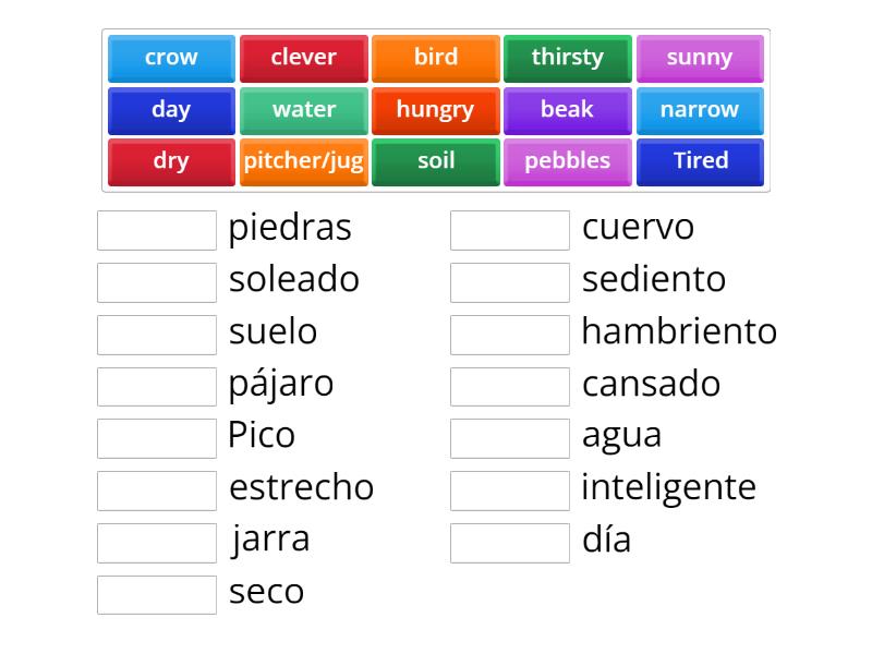 Nouns and adjectives - Match up