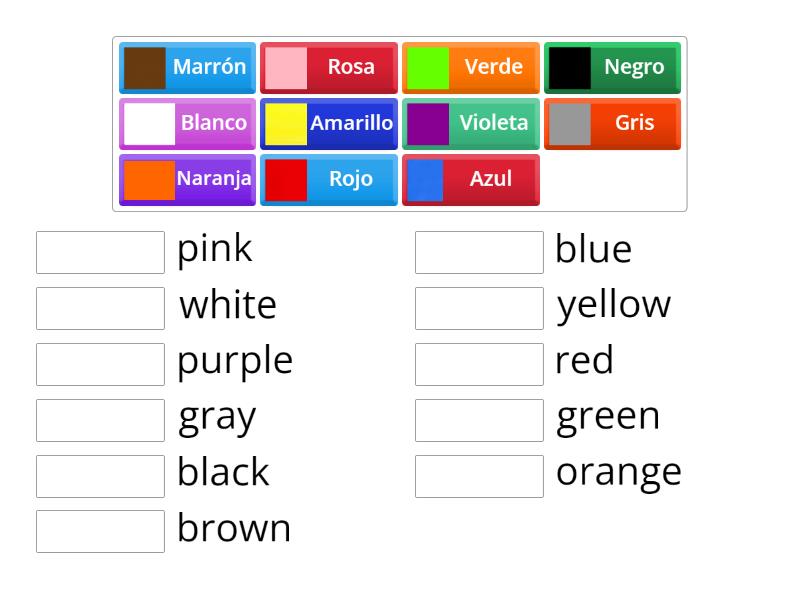 Colors - Une las parejas