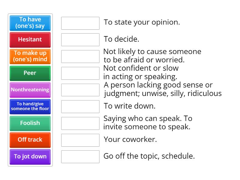 Level 8 BC - Unit 5 - Match up