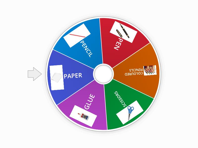 SCHOOL OBJECTS - Spin the wheel