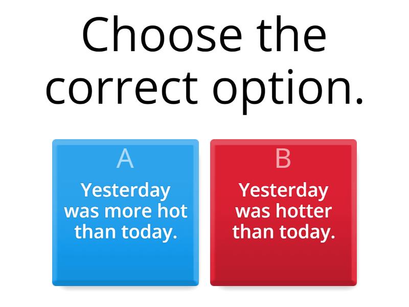 B05 - U9 Choose the correct option - Quiz